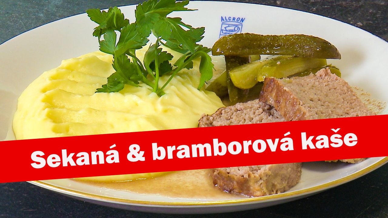 Recept Jirky Babici na sekanou a bramborovou kaši | Stream